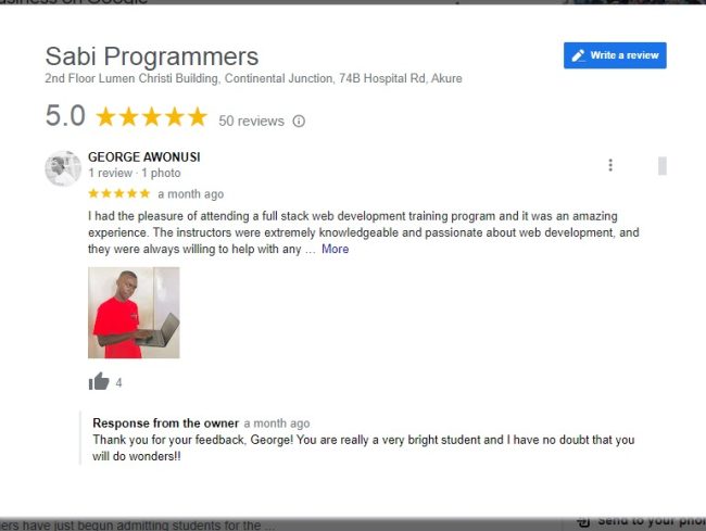 Best Online Web development Course in Nigeria for beginners | Sabi Programmers
